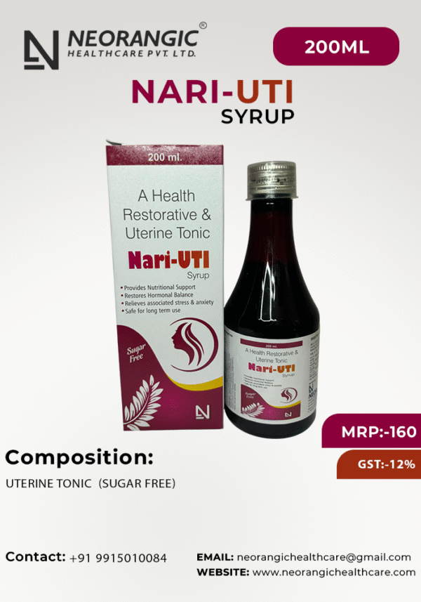 NARI-UTI SYRUP - Neorangic Healthcare